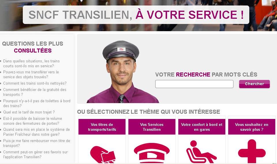 Un nouvel espace Transilien à votre service!