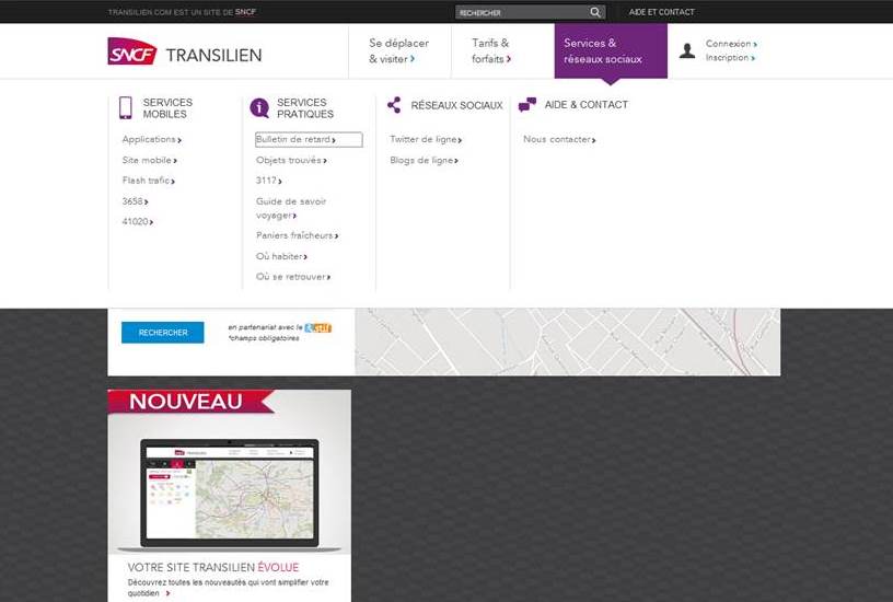 Transilien.com l’astuce du jour ! Comment obtenir son bulletin de retard