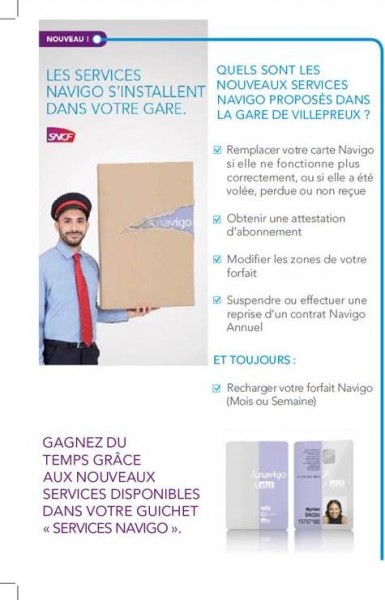 Les services Navigo s’installent dans votre gare de Villepreux