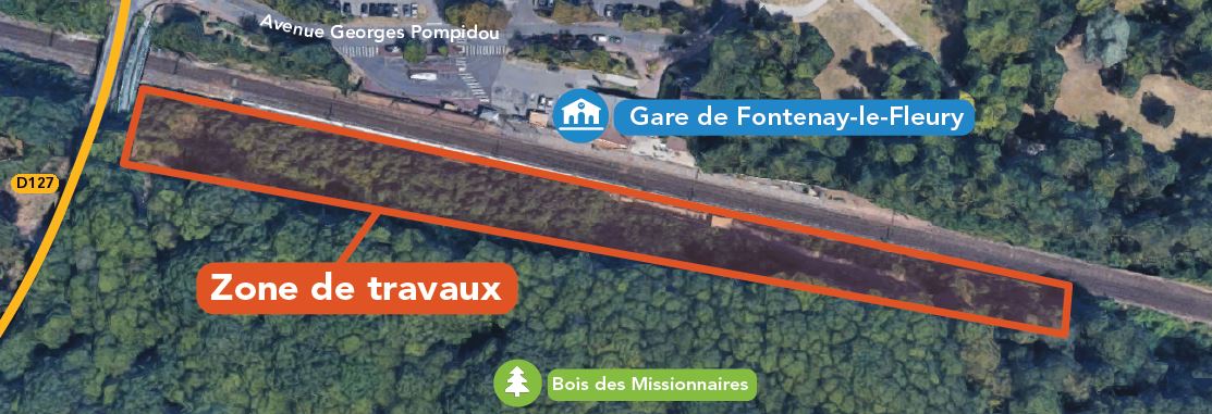 Fontenay-le-Fleury : des travaux de renforcement d’un talus